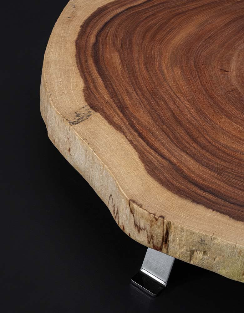 Side Table in Amber by Bruno Spreafico